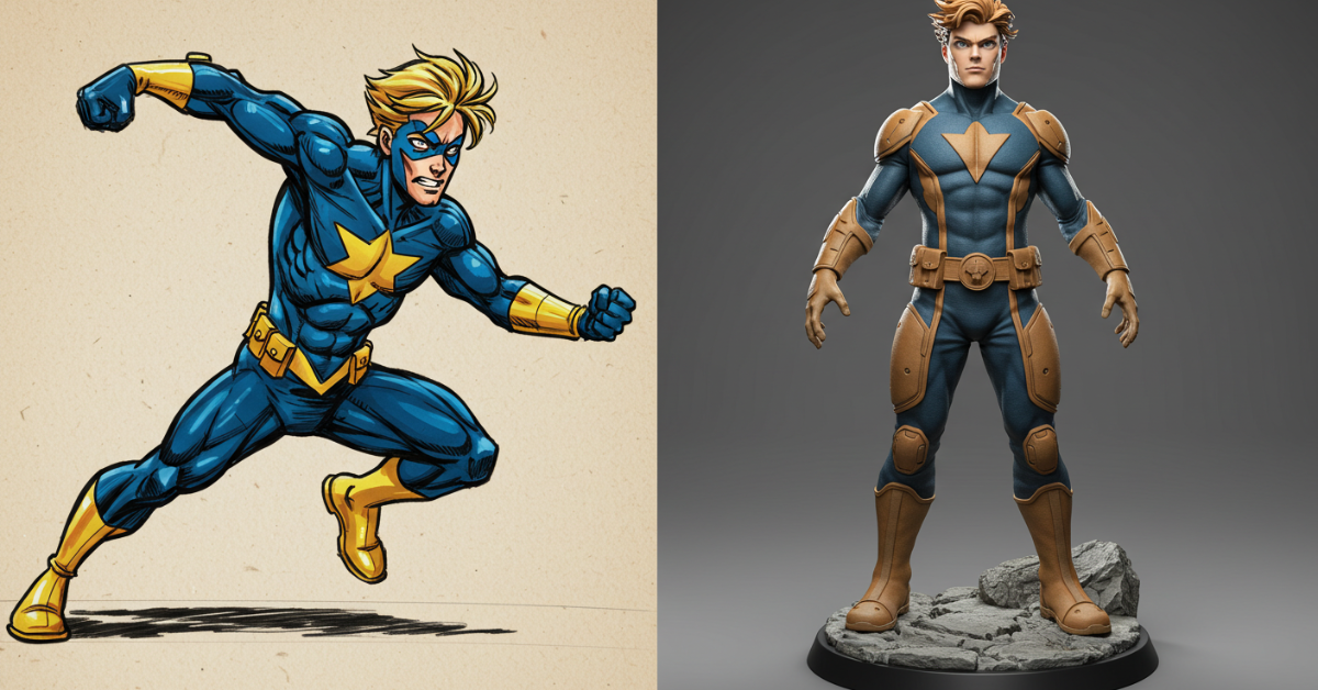 From Sketch to Sculpture: The Journey of Comic Characters through 3D ...