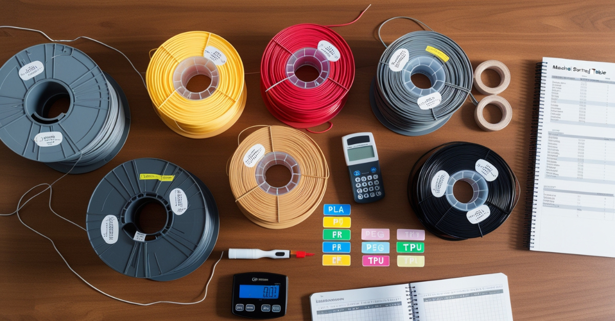 How can I organize and label multiple spools for better storage ...