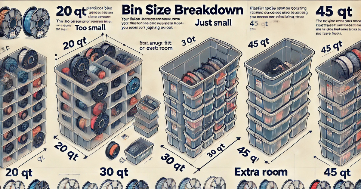 What size container is best for storing 5+ filament spools? - 3D Print ...